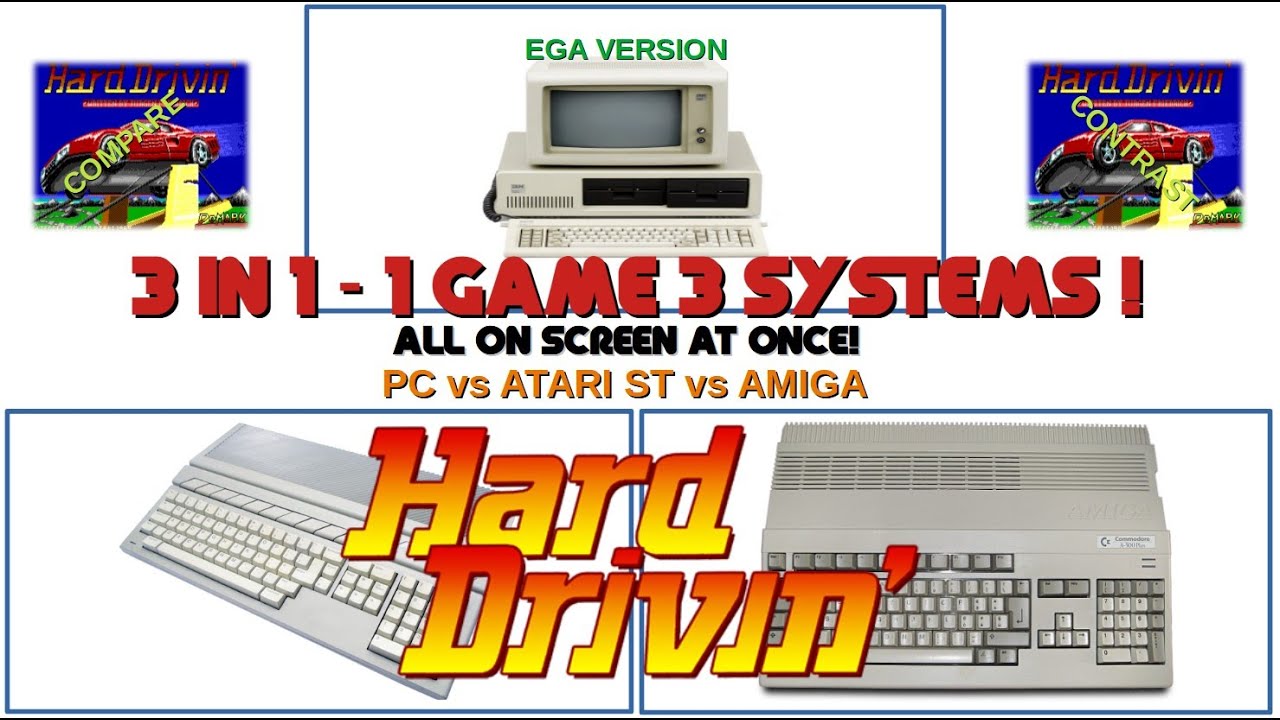 Amiga vs Atari ST vs MSDOS - Hard Drivin - YouTube