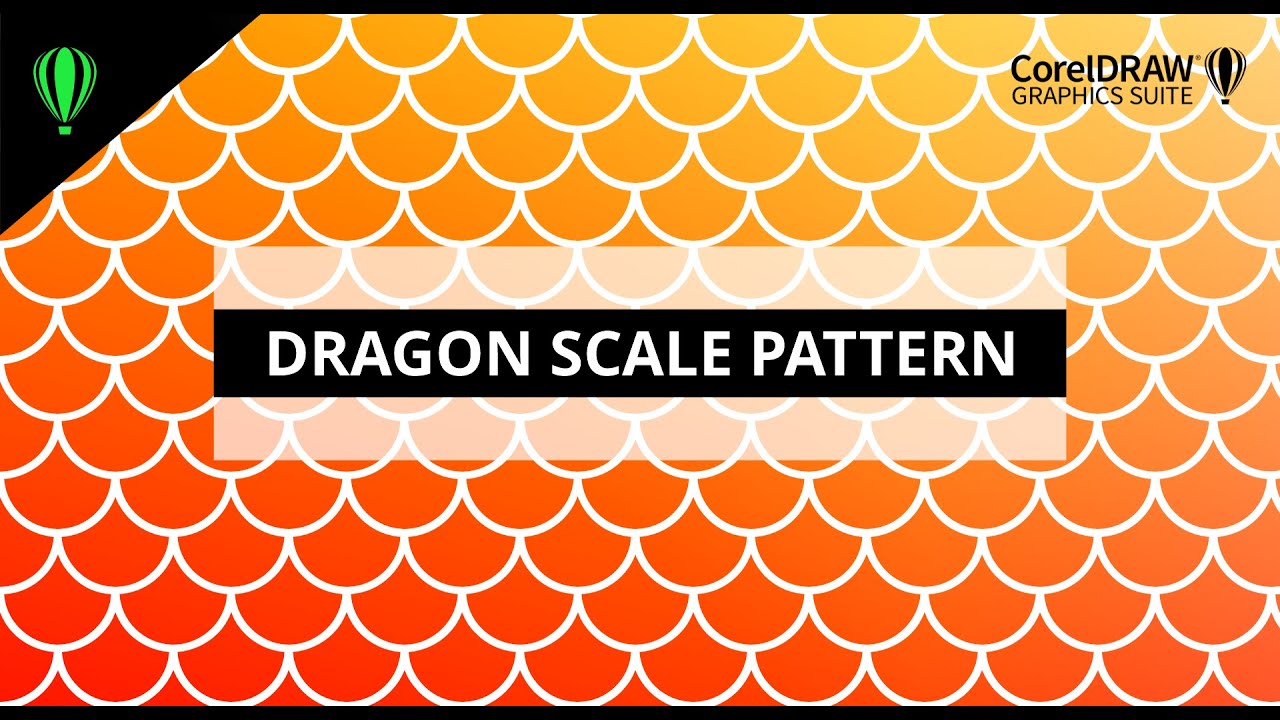 CorelDRAW tips&tricks - How to make a dragon skin pattern - YouTube