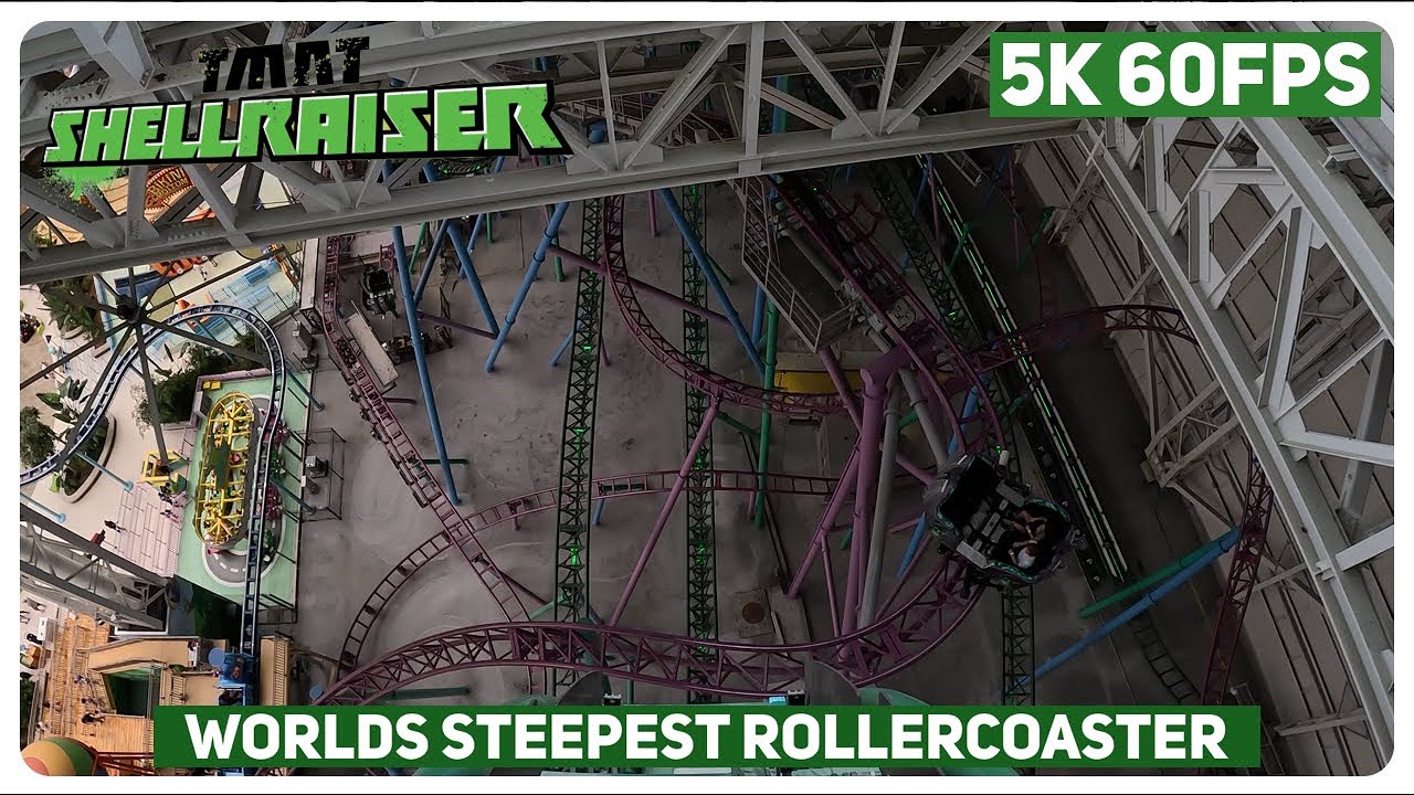 TMNT Shellraiser on-ride 5K POV @60fps - Nickelodeon Universe, East ...