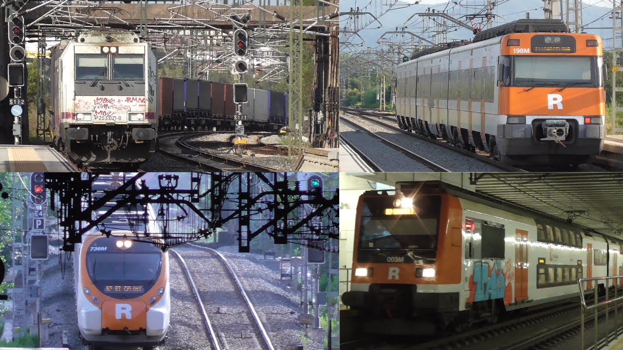 Trenes Renfe cercanías/rodalies por la R2 Nord - YouTube