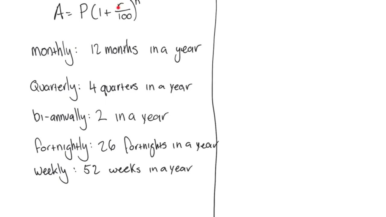 Compound interest with different periods worked examples - YouTube