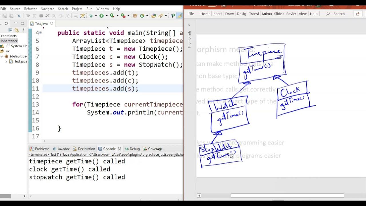 Java Polymorphism abstract classes and Interfaces - YouTube