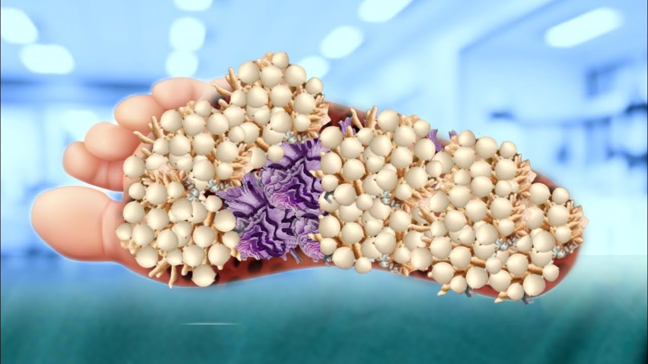 ASMR Athlete't Foot Full With Fungus During Playing - ASMR Removal Deep ...