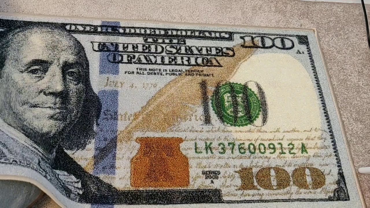 $100 Bill Rug! - YouTube
