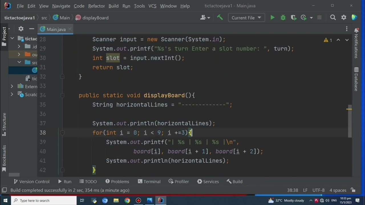 TicTacToe in JAVA codes - Tagalog Programmer - YouTube