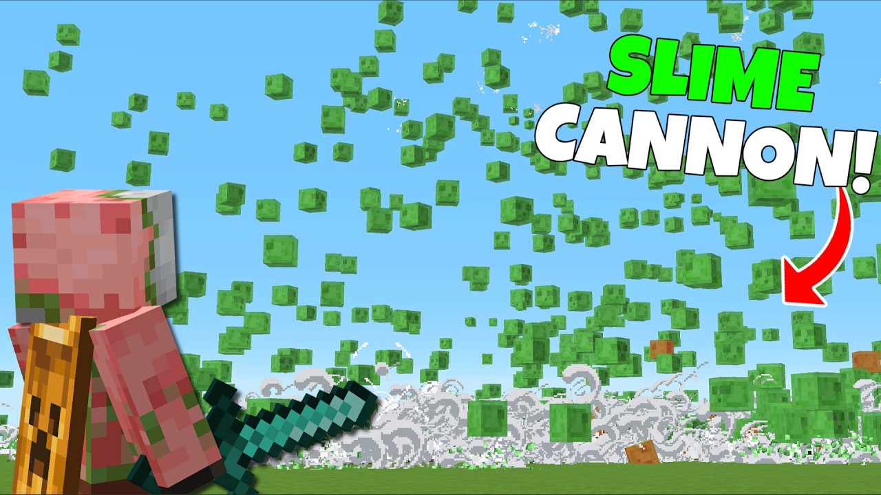 I made an Orbital SLIME Cannon in Minecraft - YouTube