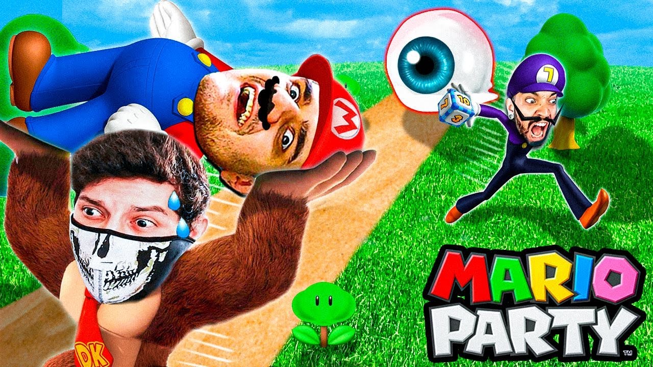 TIVE QUE CARREGAR MEUS AMIGOS NO MARIO PARTY SUPERSTARS! - c/ Vx ...