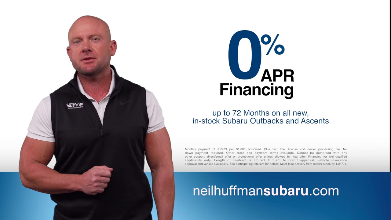 Neil Huffman Subaru January 2021 Offers! - YouTube