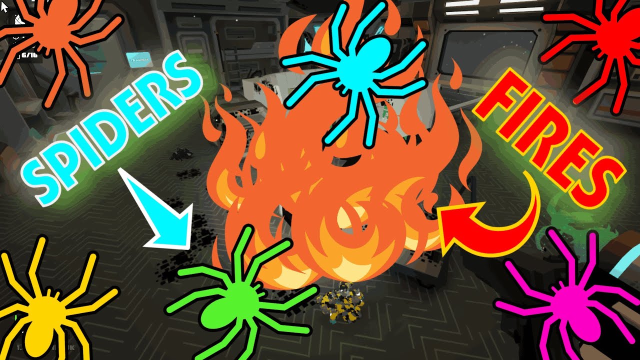 KILLING SPIDERS With FIRE And A GUN - YouTube