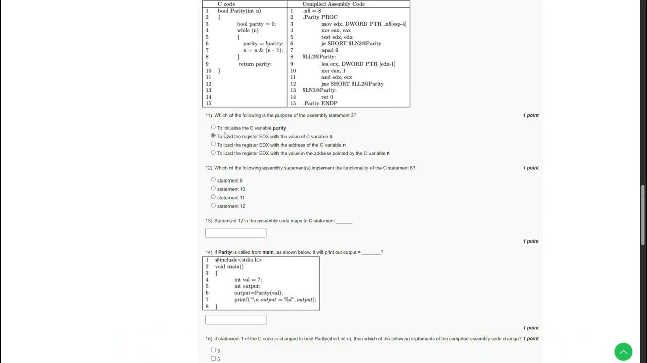 C Programming and Assembly Language Week 2 Assignment Solution August 2024 IIT Madras - YouTube