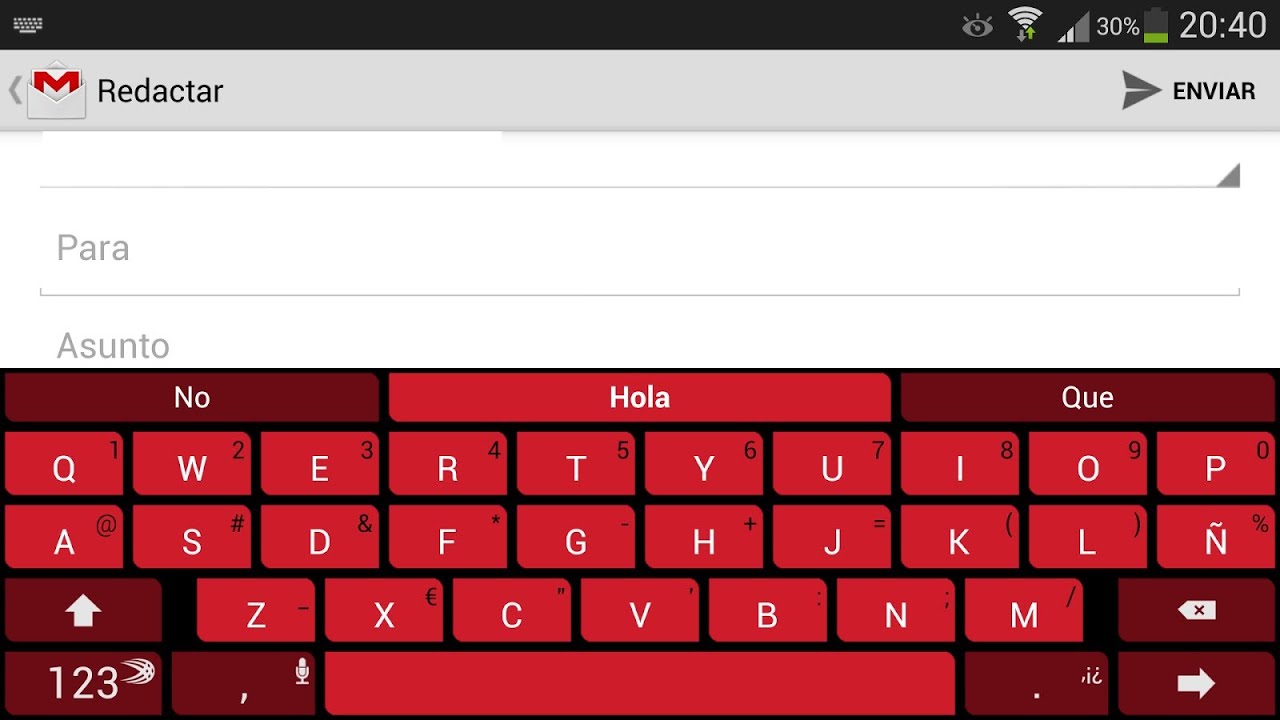 Cambia el color del teclado de tu teléfono android - YouTube