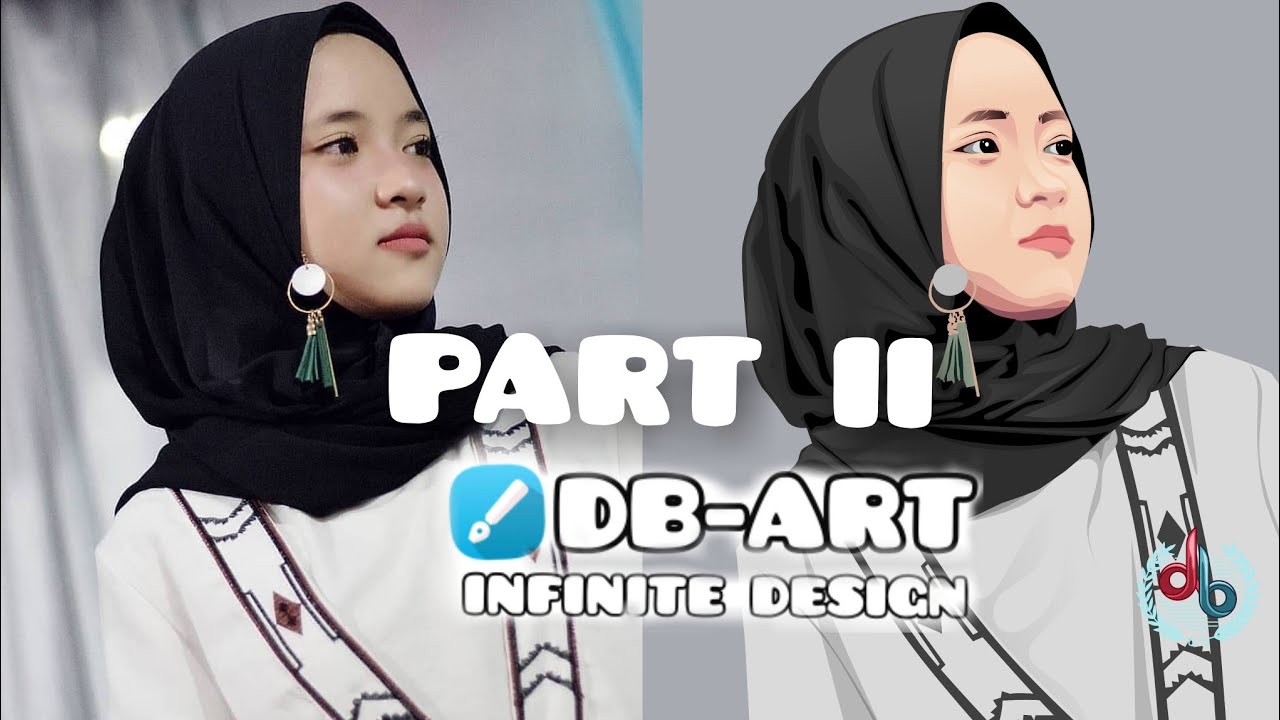 TUTORIAL VECTOR || INFINITE DESIGN || PART II (FULL BAJU & MUKA) - YouTube
