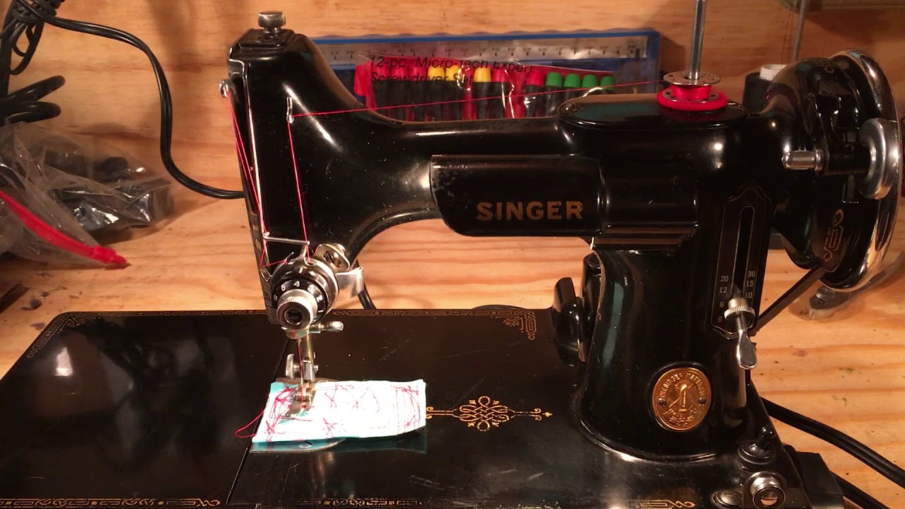 1946 Singer 221 Featherweight For Sale (Demo) - YouTube