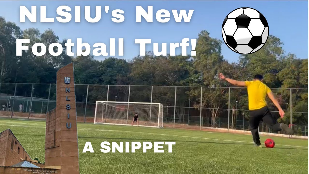 NLSIU’s Brand-New Football Turf | A Snippet - YouTube