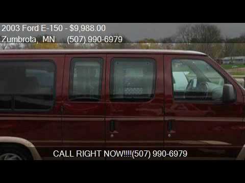 2003 Ford E-150 handicap conversion van for sale in Zumbrota - YouTube
