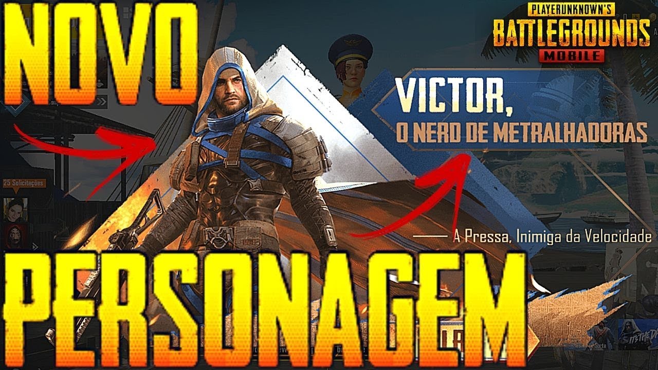 NOVO PERSONAGEM VICTOR DISPONÍVEL PUBG MOBILE - YouTube