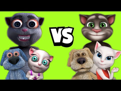 Talking Pets vs Demon Pets | Talking Tom vs Juan Talking Angela vs Maria Talking Ben vs Pablo ...