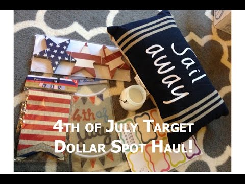 4th of July Target Dollar Spot Haul | June 2016 - YouTube