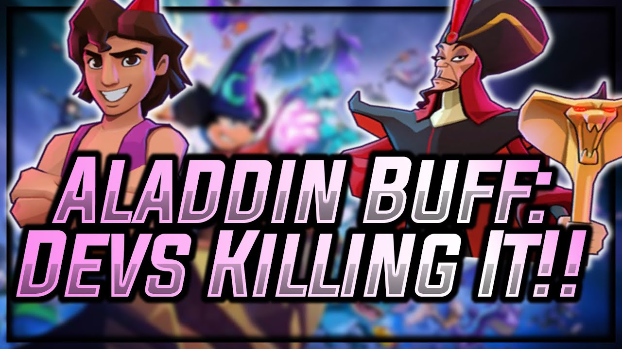 Aladdin Team Buff! Glu is NAILING this! | Disney Sorcerer's Arena - YouTube