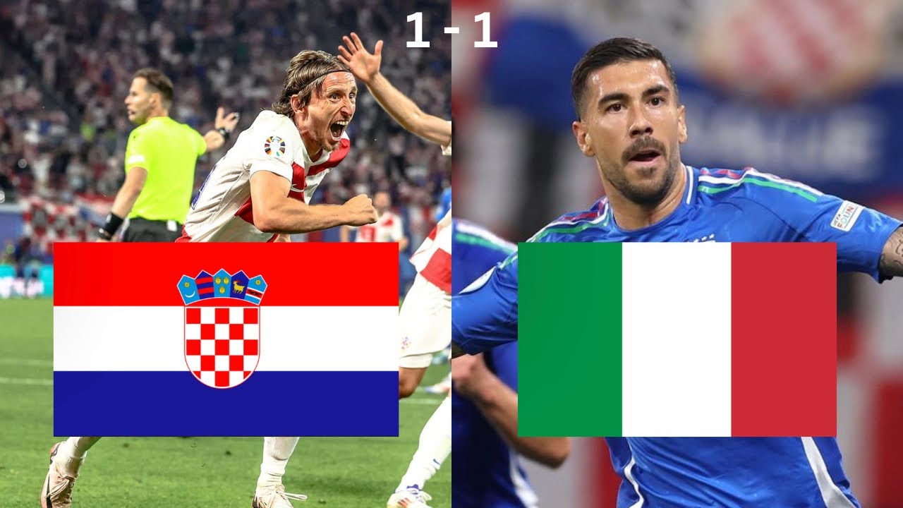 ITALY GET A LAST SECOND EQUALIZER TO ELIMINATE CROATIA!!! 🇭🇷 1 - 1 🇮🇹 - YouTube