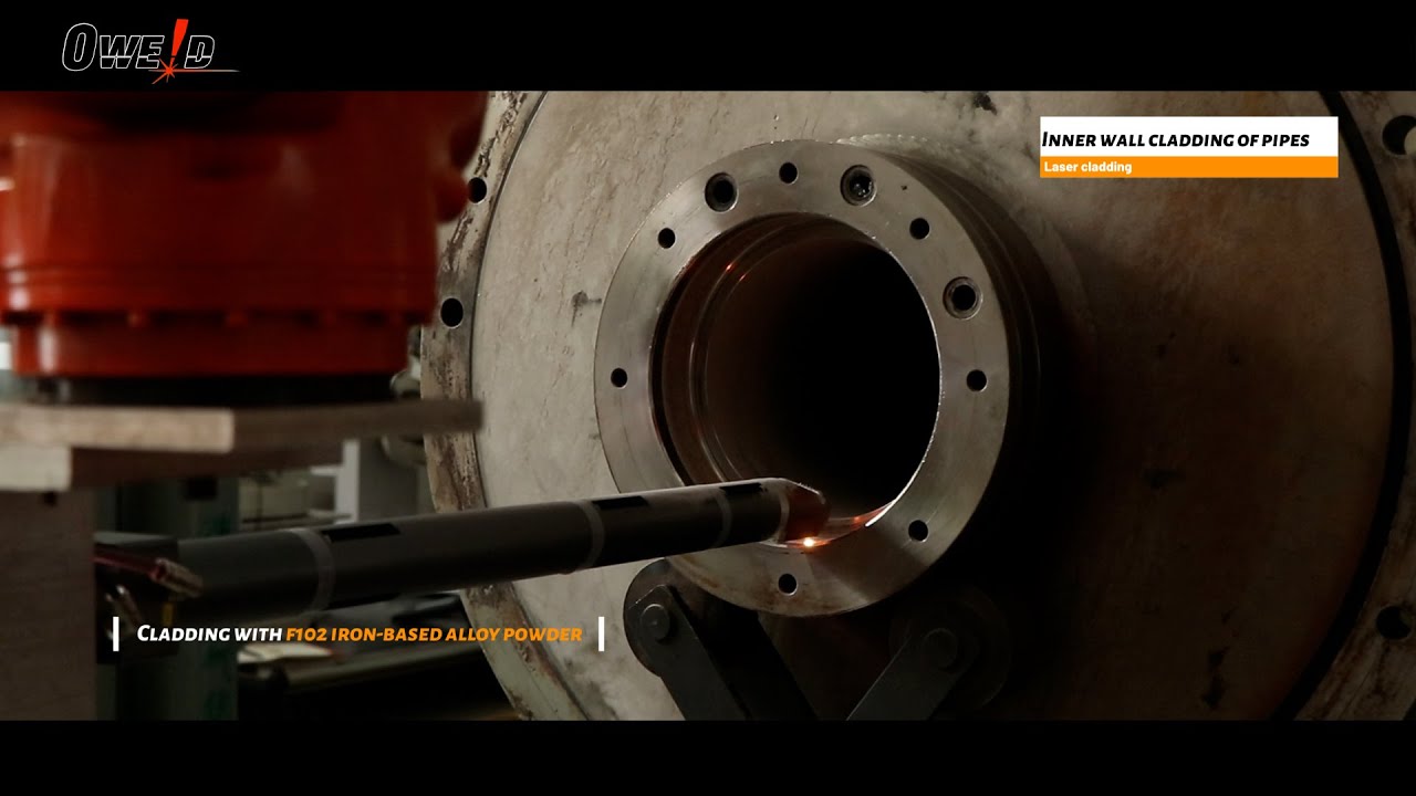 Inner wall laser welding of pipes——laser welding#cladding #welding #weldingmachine #laser - YouTube