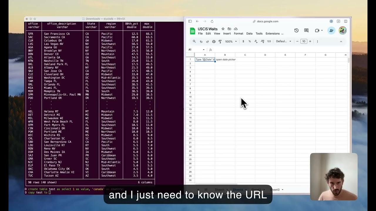 Read and Write Google Sheets data using DuckDB for Google Sheets - YouTube