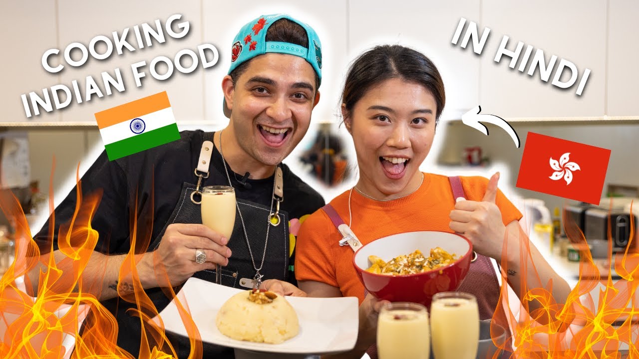 My Asian Girlfriend Cooking Indian Food With My Hindi Instruction - YouTube