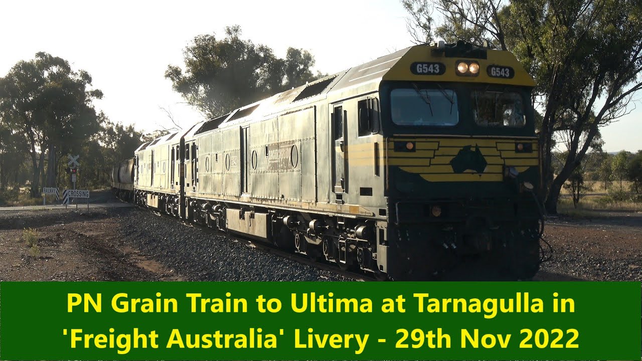 PN Grain Train to Ultima in Freight Australia Livery near Tarnagulla ...