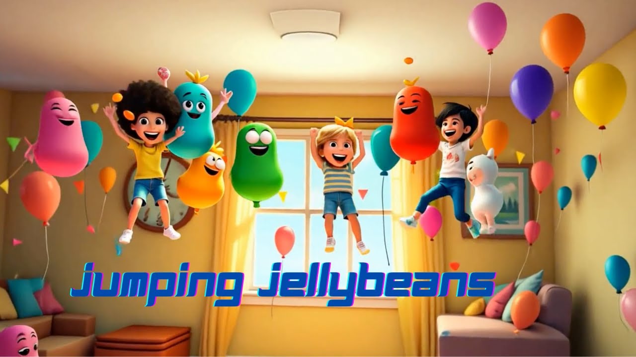 Jumping Jellybeans! 🎶 Fun & Energetic Kids Song | Dance Along | Nursery ...