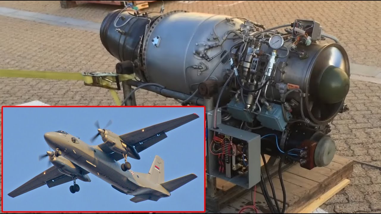 Test run of a RU19A-300 Gas Turbine Engine - YouTube