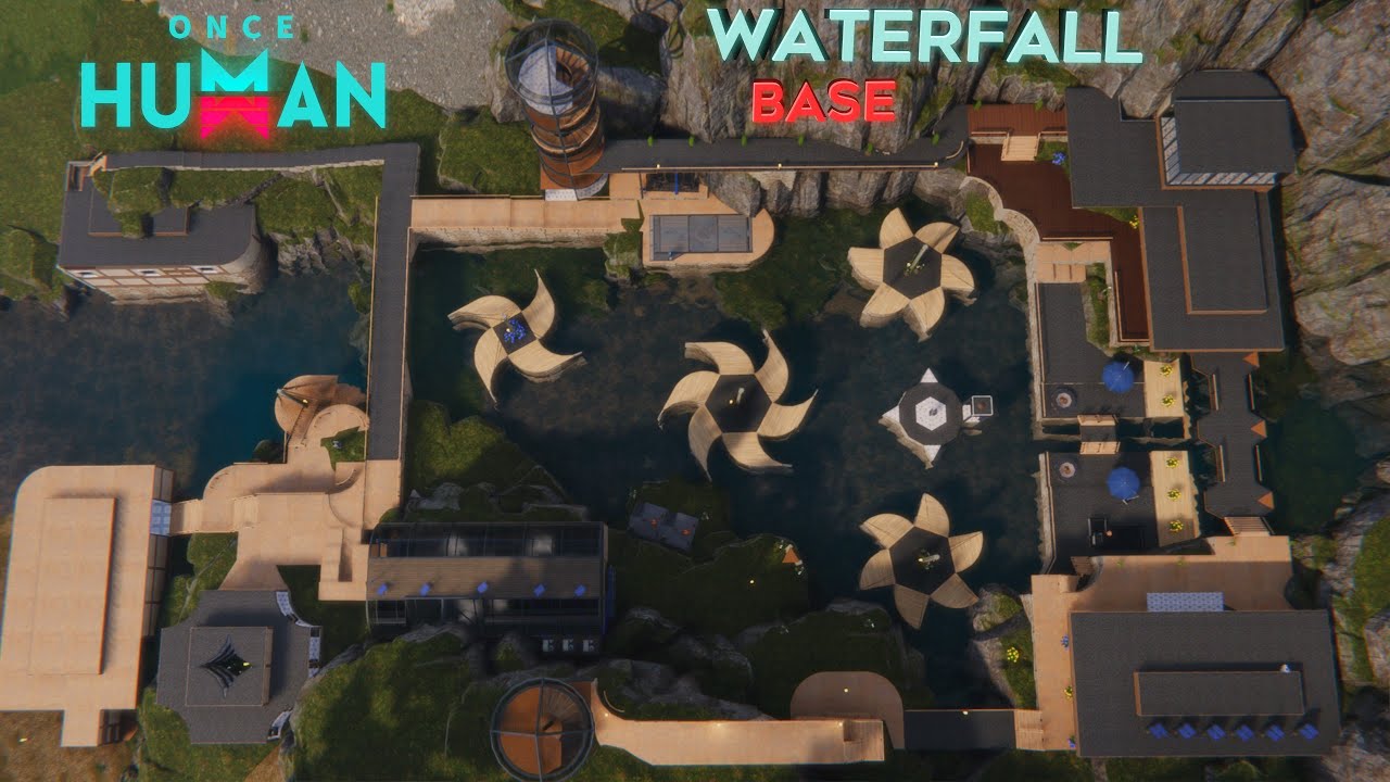 Once Human Waterfall Base + Furniture Store - YouTube