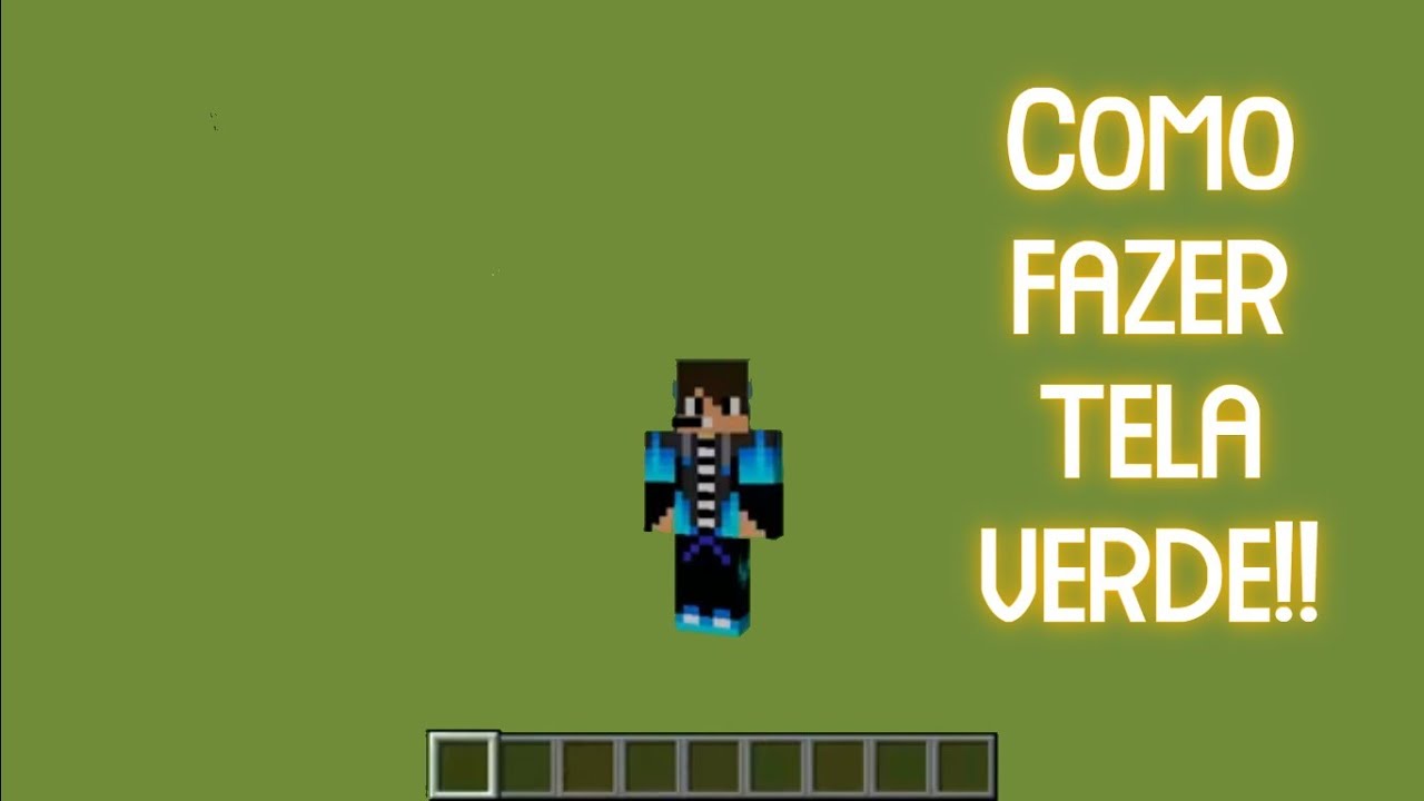 Como fazer tela verde no MINECRAFT!! 😱 - YouTube