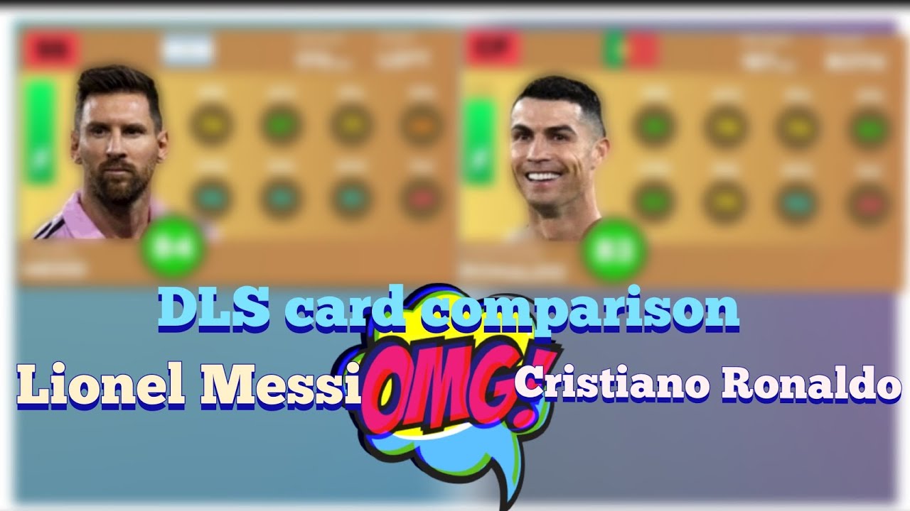 Messi vs Ronaldo 😍DLS card comparison🔥|ACC SPE STA PAS SHT STR| #dls25 ...