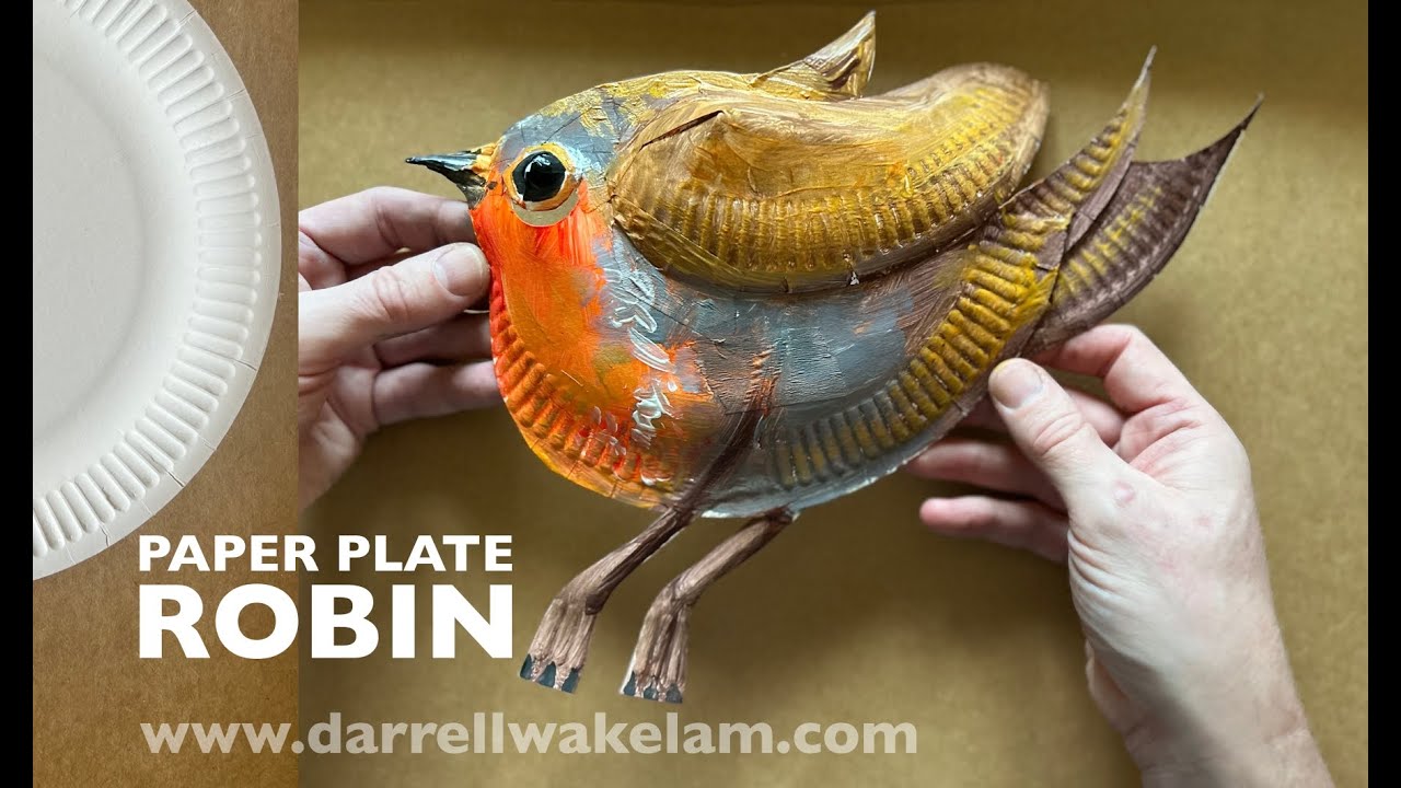 Paper Plate Robin - YouTube