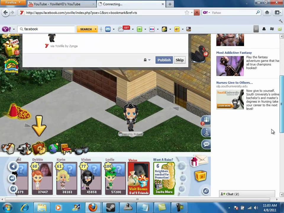 Yoville 2011 account - YouTube