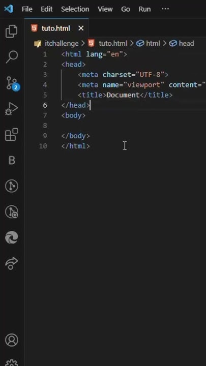 Astuce Html5: generer la structure d'une page html - YouTube