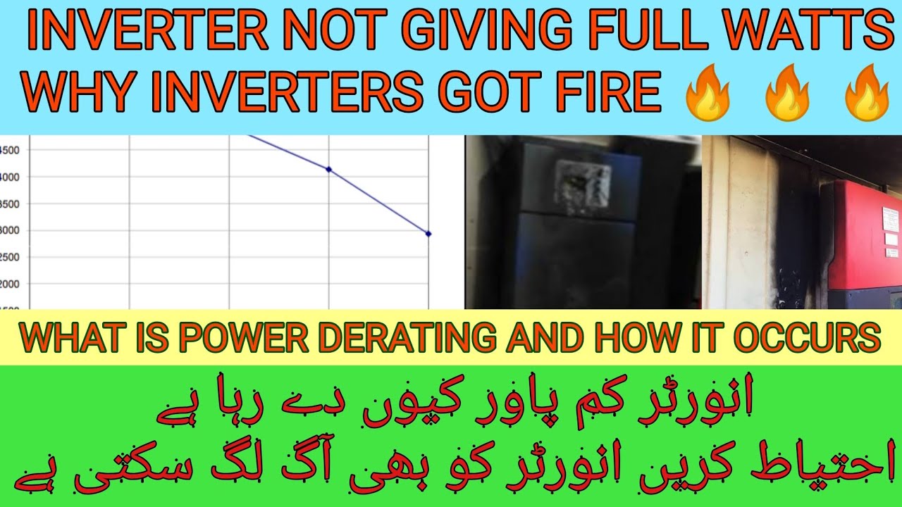 DERATING OF INVERTORS | WHY INVERTOR NOT GIVE COMPLETE WATTS | DERATING ...