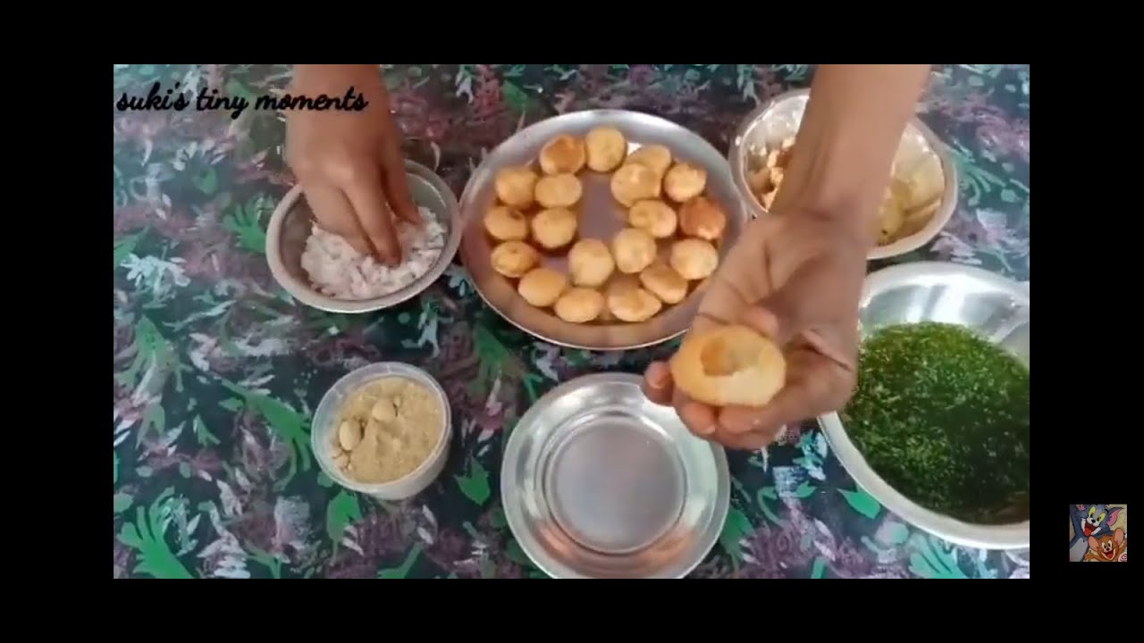 How to make pani puri/easy pani puri recipe/homemade pani puri/gol ...