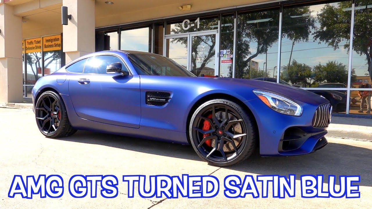 Satin Blue AMG GTS with Vossen Wheels Looks SICK! | EVS Vlog - YouTube
