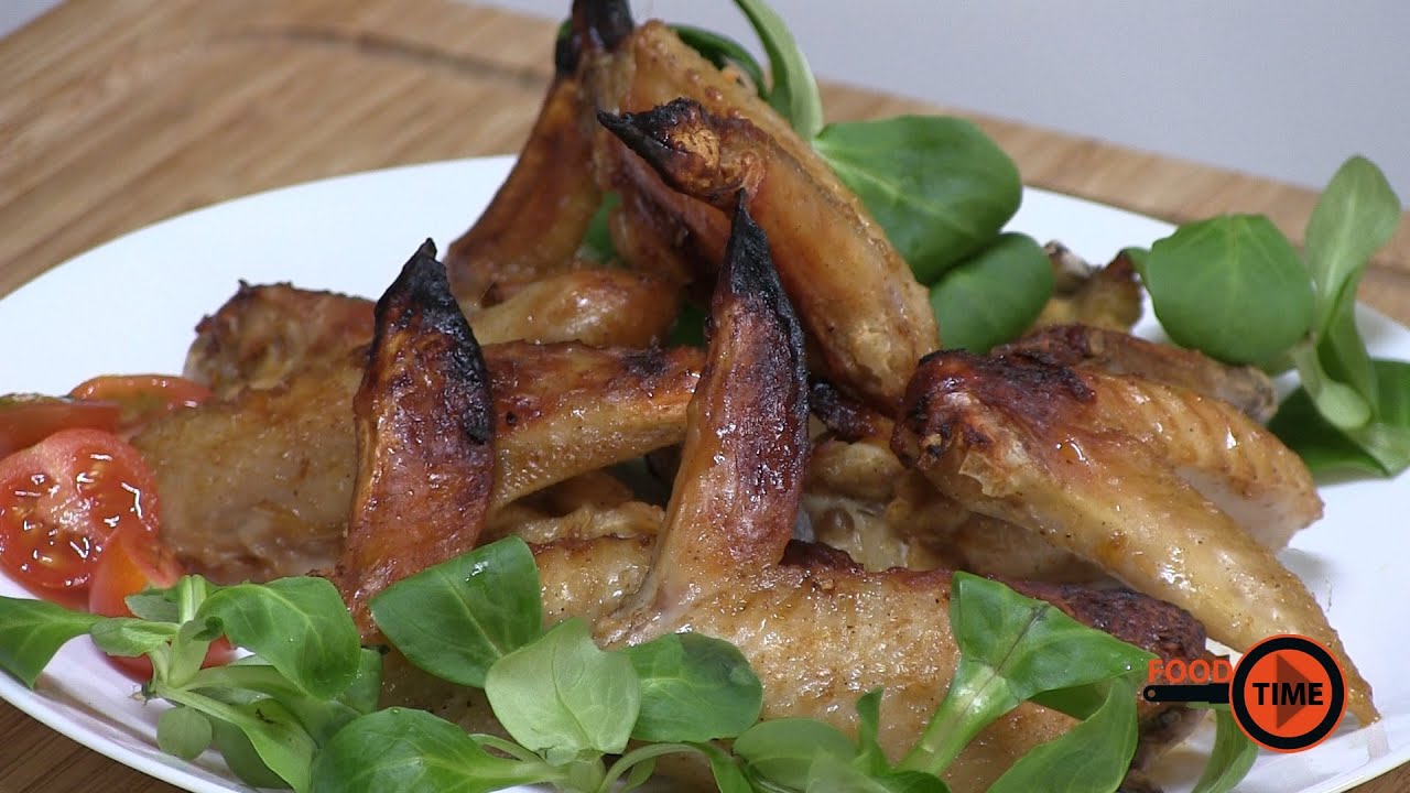 Aripi de pui la tava - YouTube