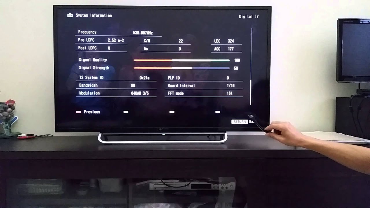 Mediacorp Digital TV (DVB T2 signal strength) - YouTube