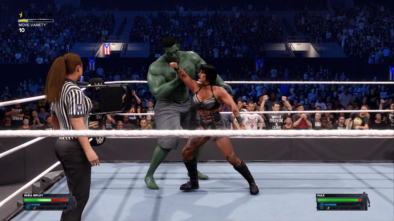 Rhea ripley vs the Hulk WWE Full Macth - YouTube