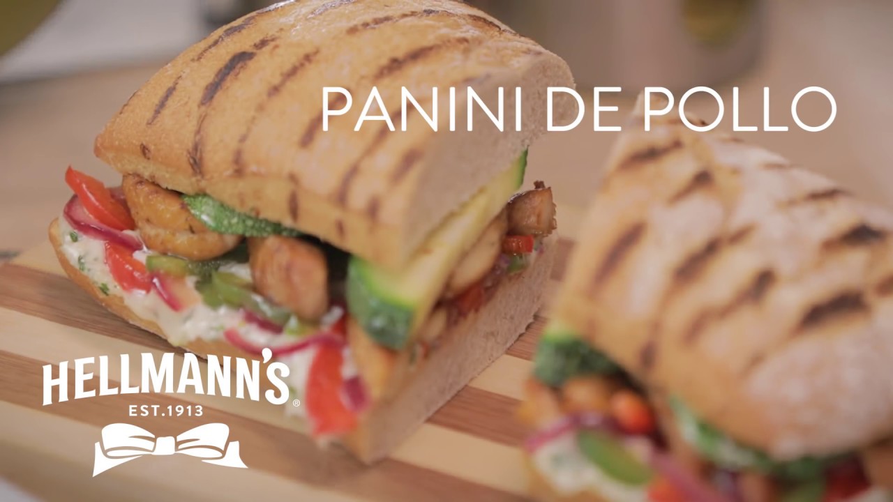 Receta Panini de Pollo I Hellmann's® - YouTube