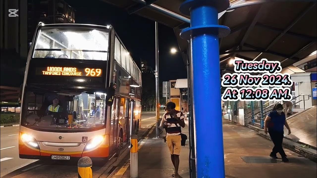 SMB5062Z Sv 969. Depart Yishun MRT Stn Bus Stop. Enviro500 MMC. Euro 5. (Batch 1). DD Bus. 26/11 ...