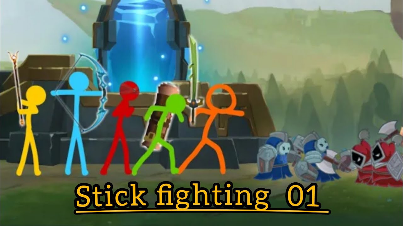 Stick fighting jungle monsters, the Dragon, and the purple stick ...