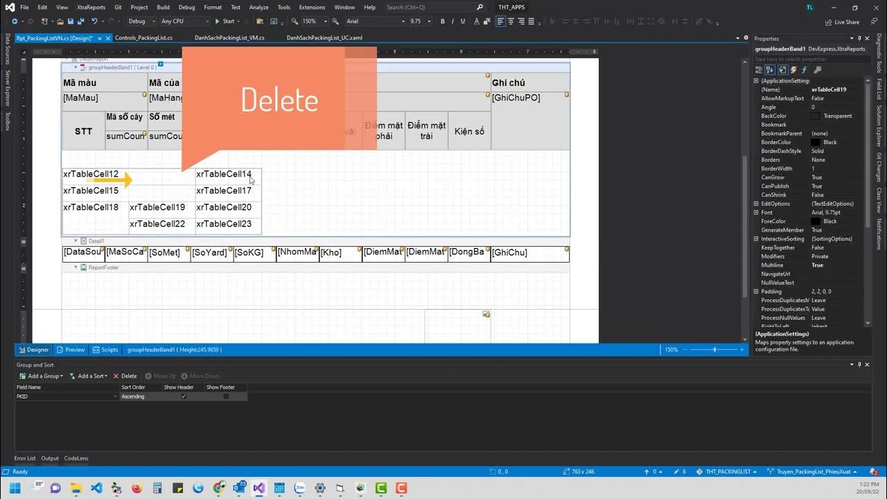 XtraReport Merge table cells Row Span - YouTube