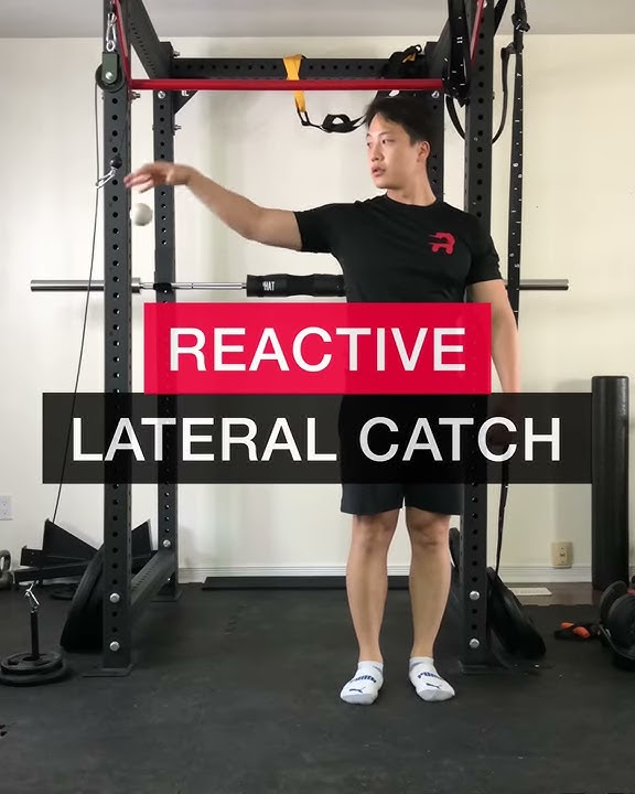 Reactive Lateral Catch - Reactive Shoulder Stability Exercise - YouTube