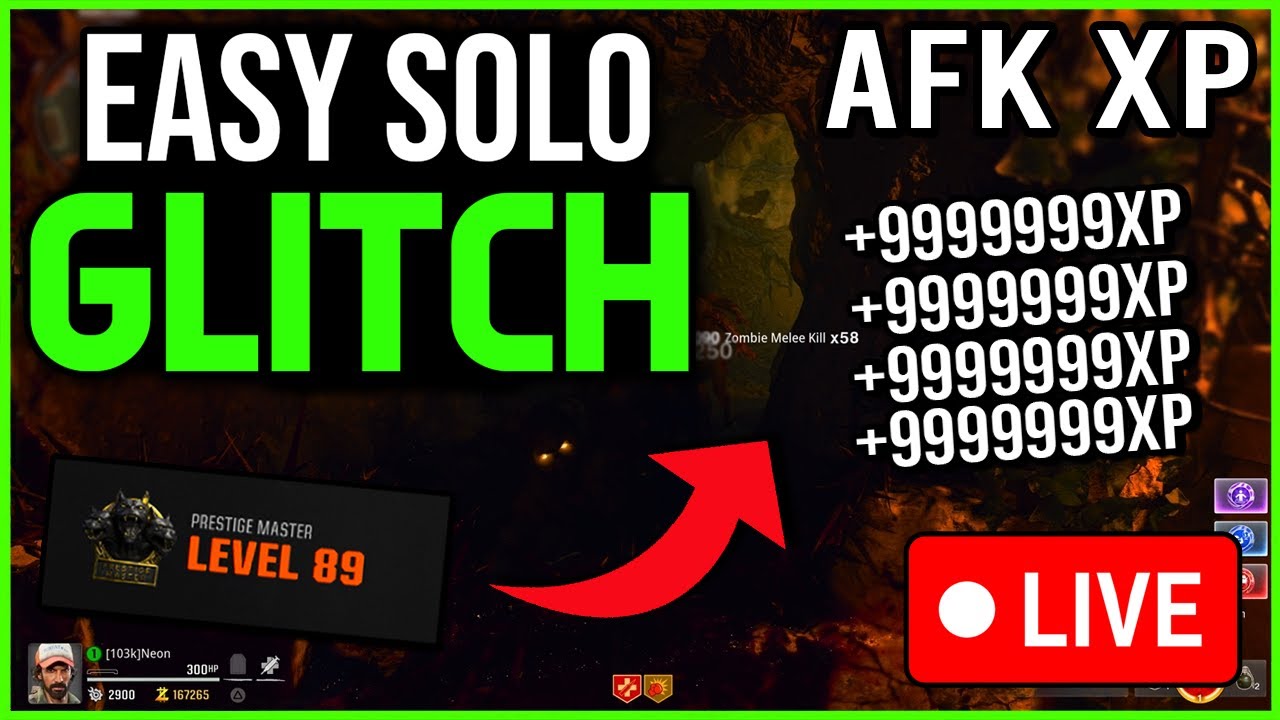 *NEW* SOLO AFK UNLIMITED XP GLITCH BO6! AFK BEST UNLOCK MASTER PRESTIGE ...