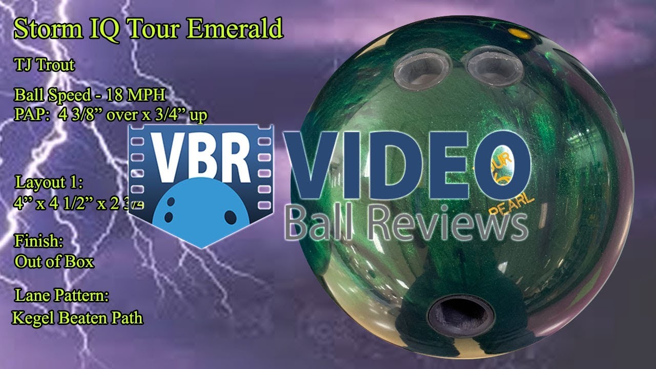 Storm IQ Tour Emerald Bowling Ball Reaction Video Ball Review {vs} IQ ...