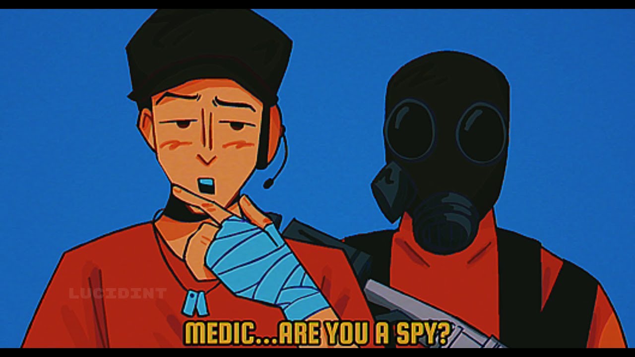 now a blu spy pretending to be red (tf2 animation meme) - YouTube